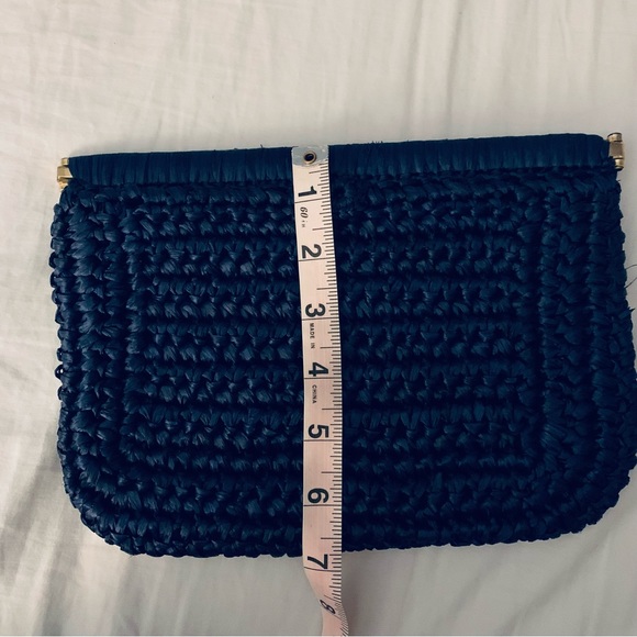Vintage | Bags | Vintage Italian Woven Boho Seagrass Hand Clutch Purse ...